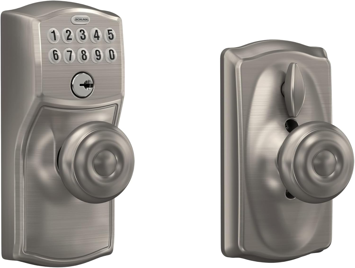 SCHLAGE FE595 CAM 619 GEO Camelot Keypad Entry with Flex-Lock and ...