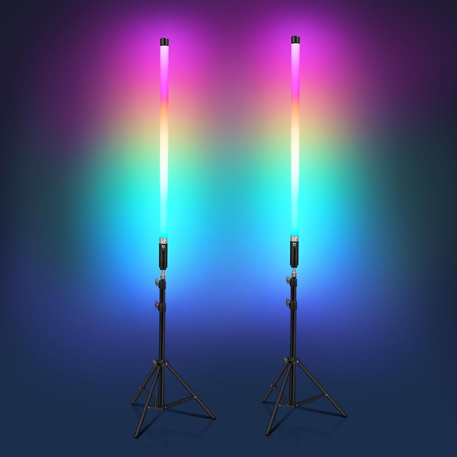 Keurtnlo 2 Pack APP Control and RGB Magic Color LED Tube Light, High ...