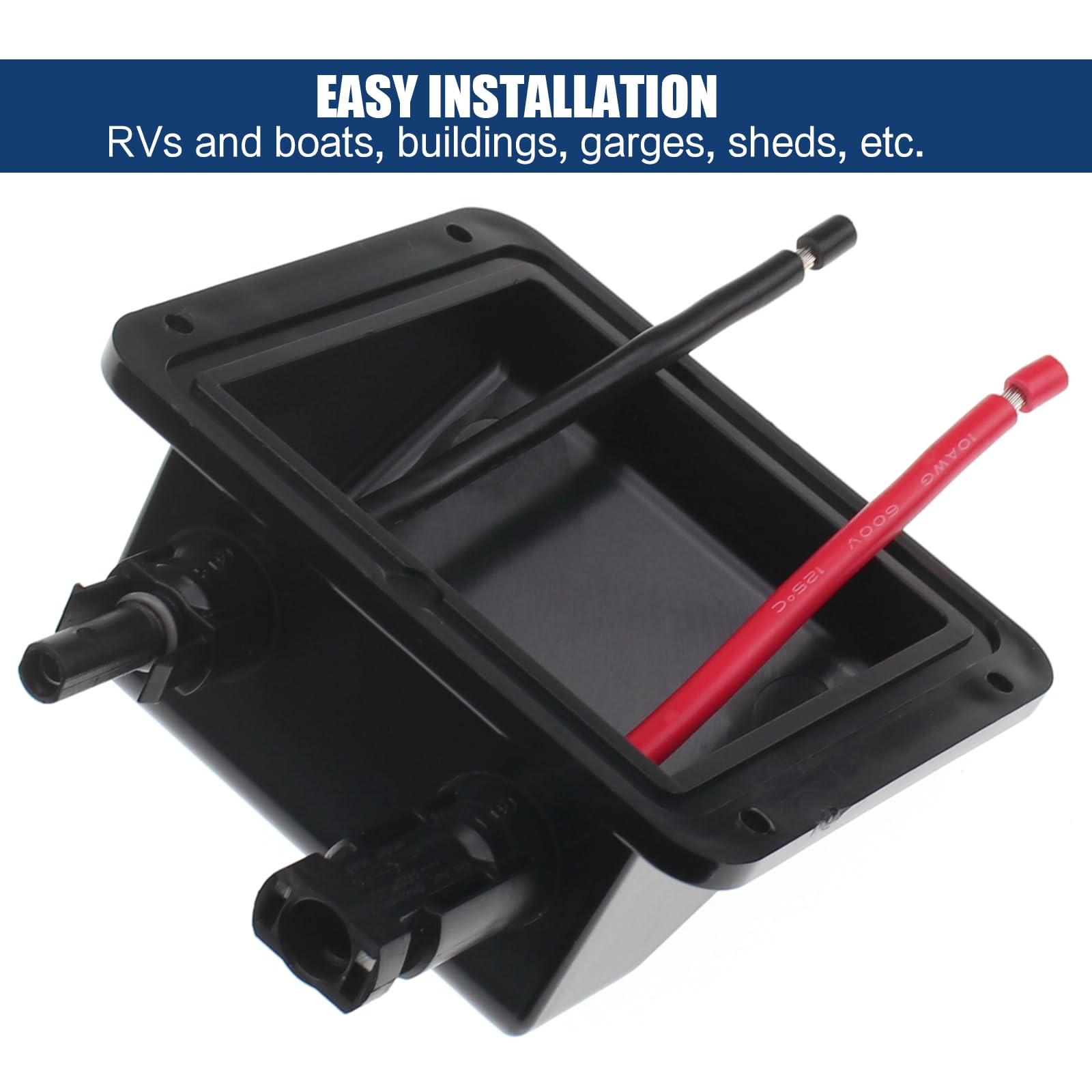 Snapklik.com : VOZINMOST Solar Double Cable Entry Gland Box