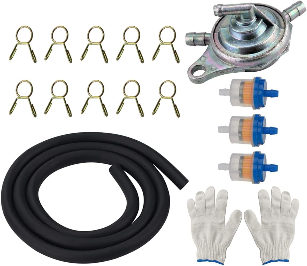 Amazon.com: GY6 vacuum fuel pump valve ATV fuel filter GY6 gas fuel ...