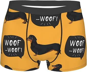 Boxer Homme Teckel Caleçons Boxeurs pour Hommes avec Ceinture Élastique ...