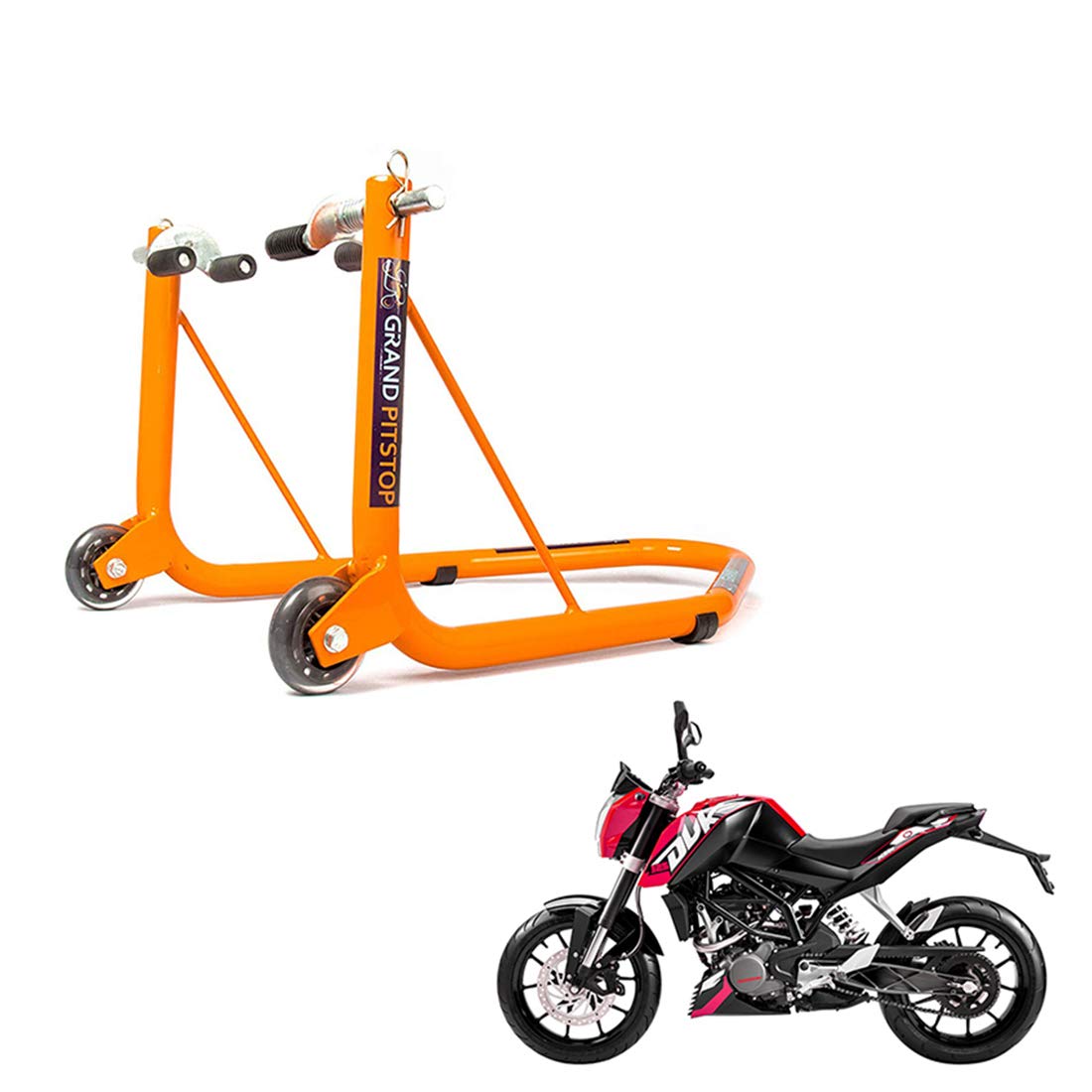 Grand Pitstop Front Paddock Stand Non Dismantable Orange for All Ktm ...