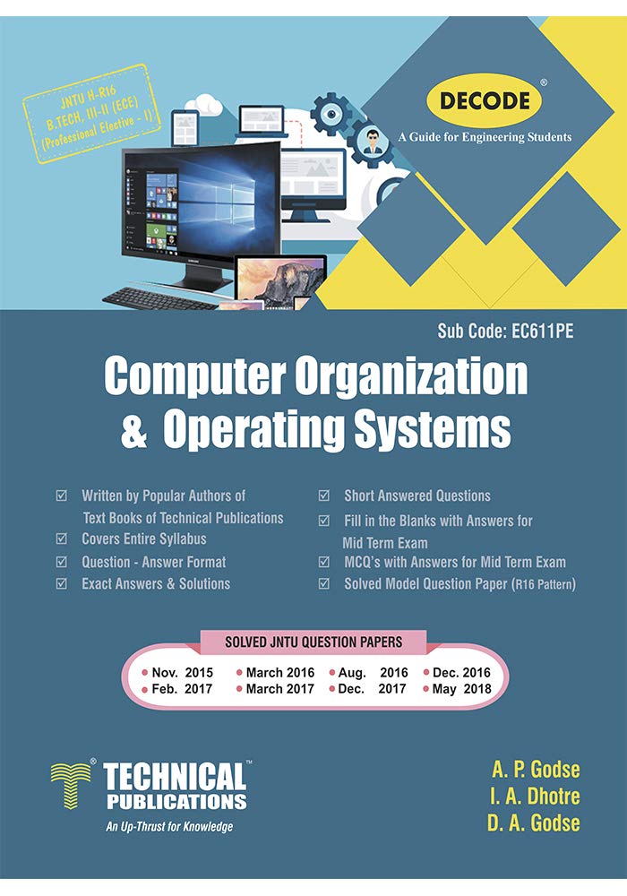Computer Organization and Operating System for JNTU-H 16 Course (III ...