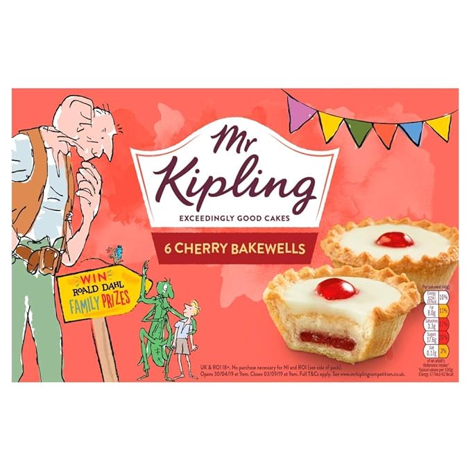 Amazon.com: Mr Kipling Cakes - Cherry Bakewells - 6 Pack : Grocery ...