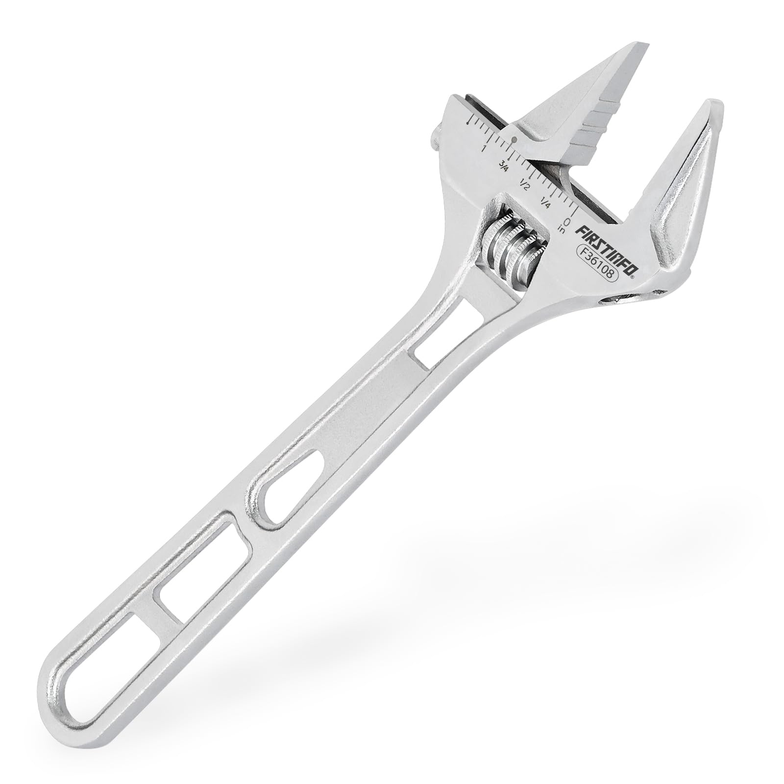FIRSTINFO F36108 8" Lightweight Hookable Deep Throat Adjustable Wrench ...