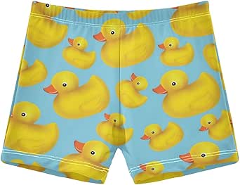 Amazon.com: Boys Swim Trunks Toddler Swim Shorts Rubber Duck Boys ...
