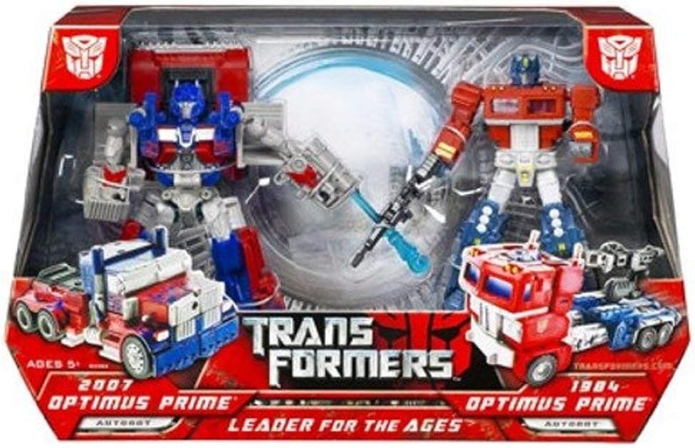 Amazon.com: Hasbro Transformers 1984 & 2007 Optimus Prime Exclusive 2 ...