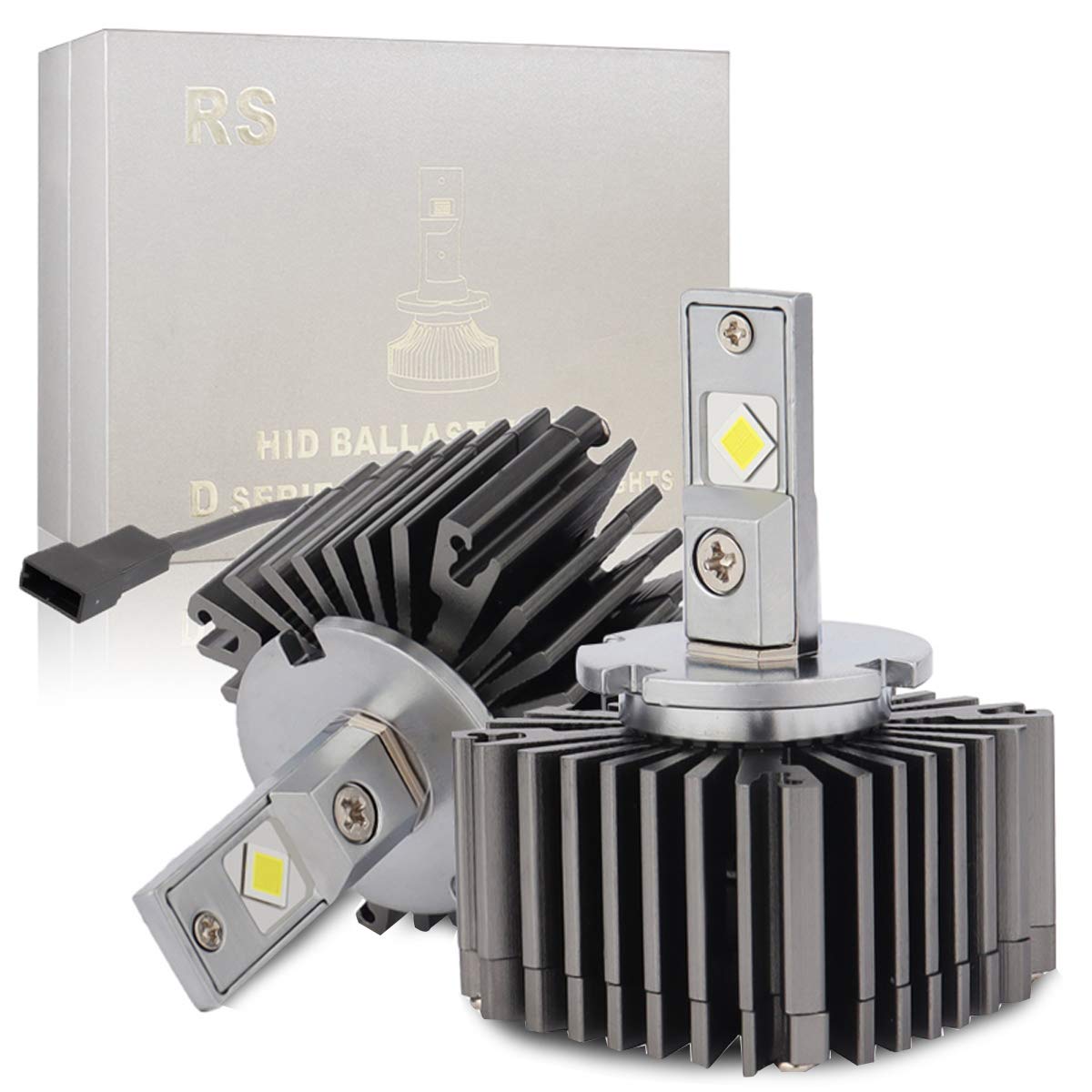 D5S Led Headlight Bulb Conversion Kit 50W 8000LM 6000K White Plug Play ...