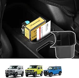Amazon | Temiry 新型ジムニー カップホルダー収納ボック JB64 JB74 収納ドリンクホルダー センターコンソール ドリンクカップホルダー カップホルダー 増設収納ラック ...