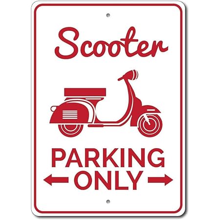 Amazon.com: Nostalgic-Art Retro Tin Sign, Vespa – Parking Only – Gift ...