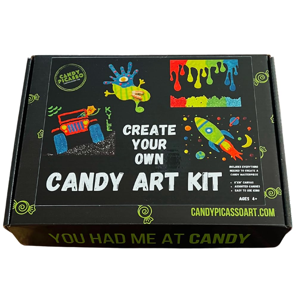 Amazon.com: Create Your Own Candy Masterpiece Kit – Fun Candy Art for ...