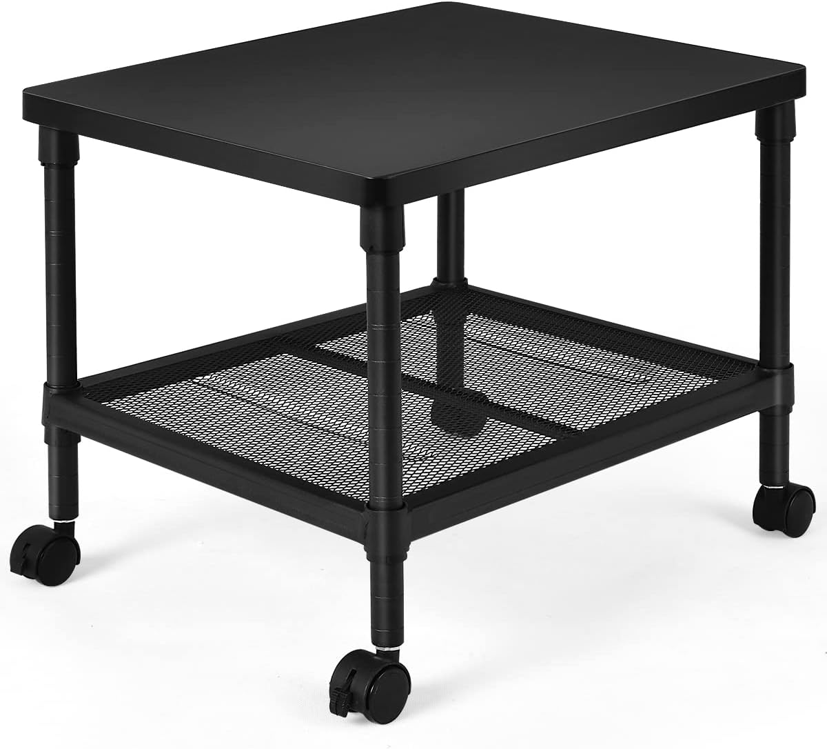 Home Printer Stand, 1-Tier Under Desk Printer Table, Mobile Machine ...