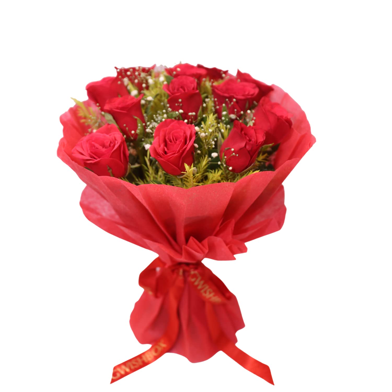 Bigwishbox | Classic Red Roses Fresh Flowers Bouquet | Sameday/Nextday ...