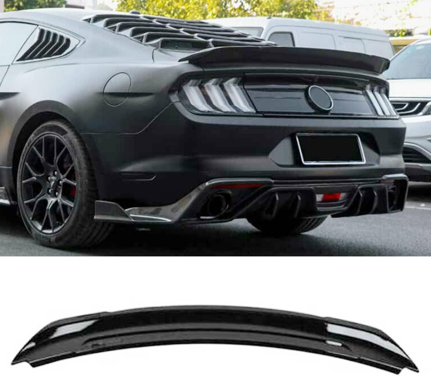 Amazon.com: Rear Trunk Spoiler Compatibility with 2015-2021 Mustang GT ...