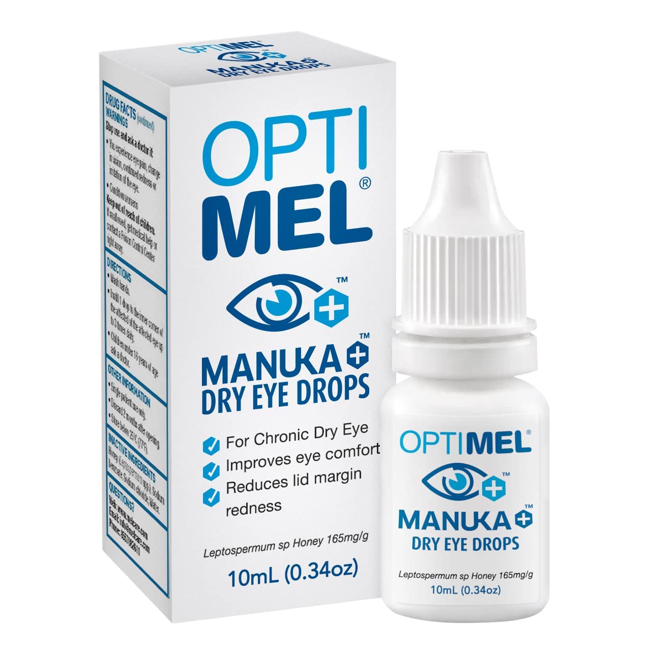 Buy Optimel Manuka Honey Eye Drops 10ml - Dry Eye & - Blepharitis ...