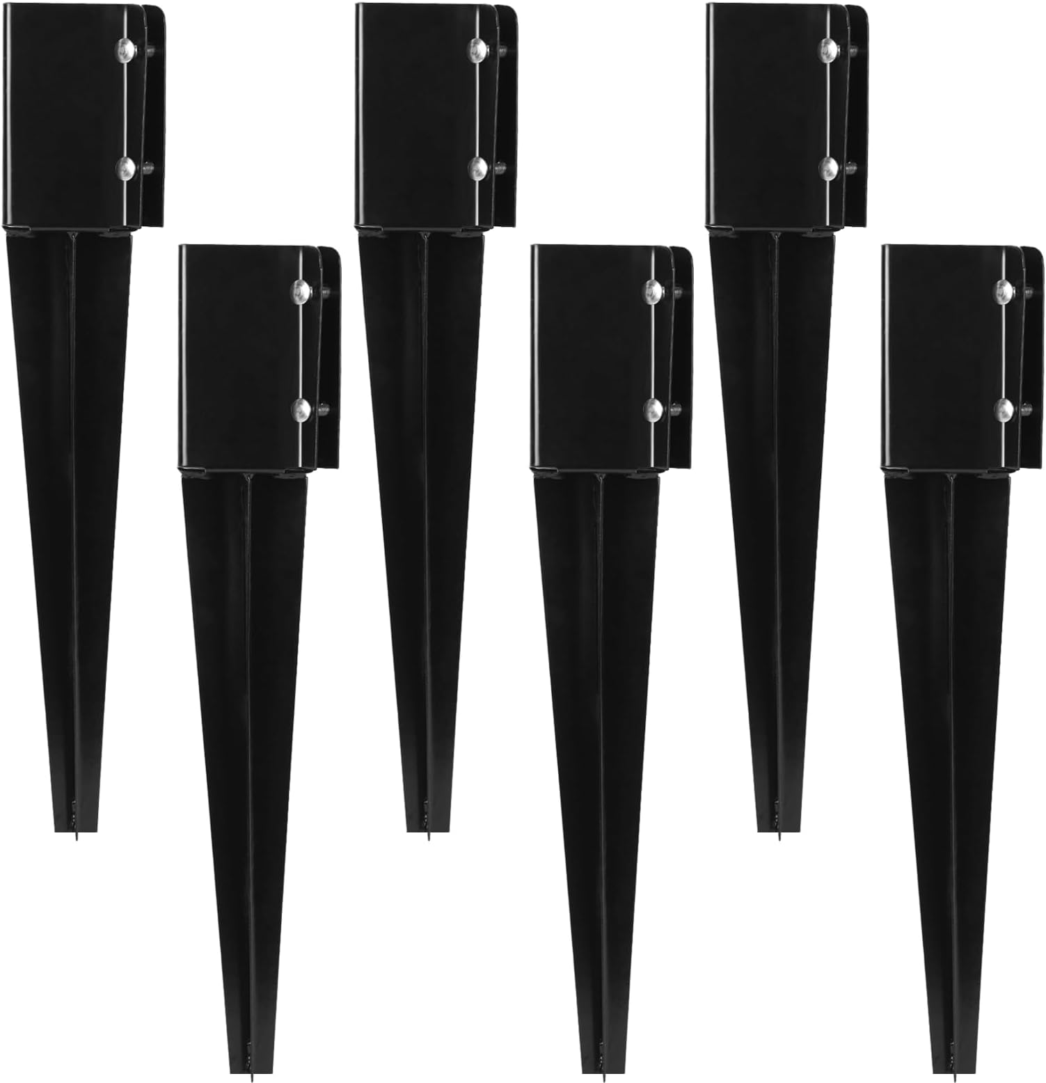 Amazon.com : TIyneayle 6 Pack 4x4 Fence Post Anchor Ground Spike ...
