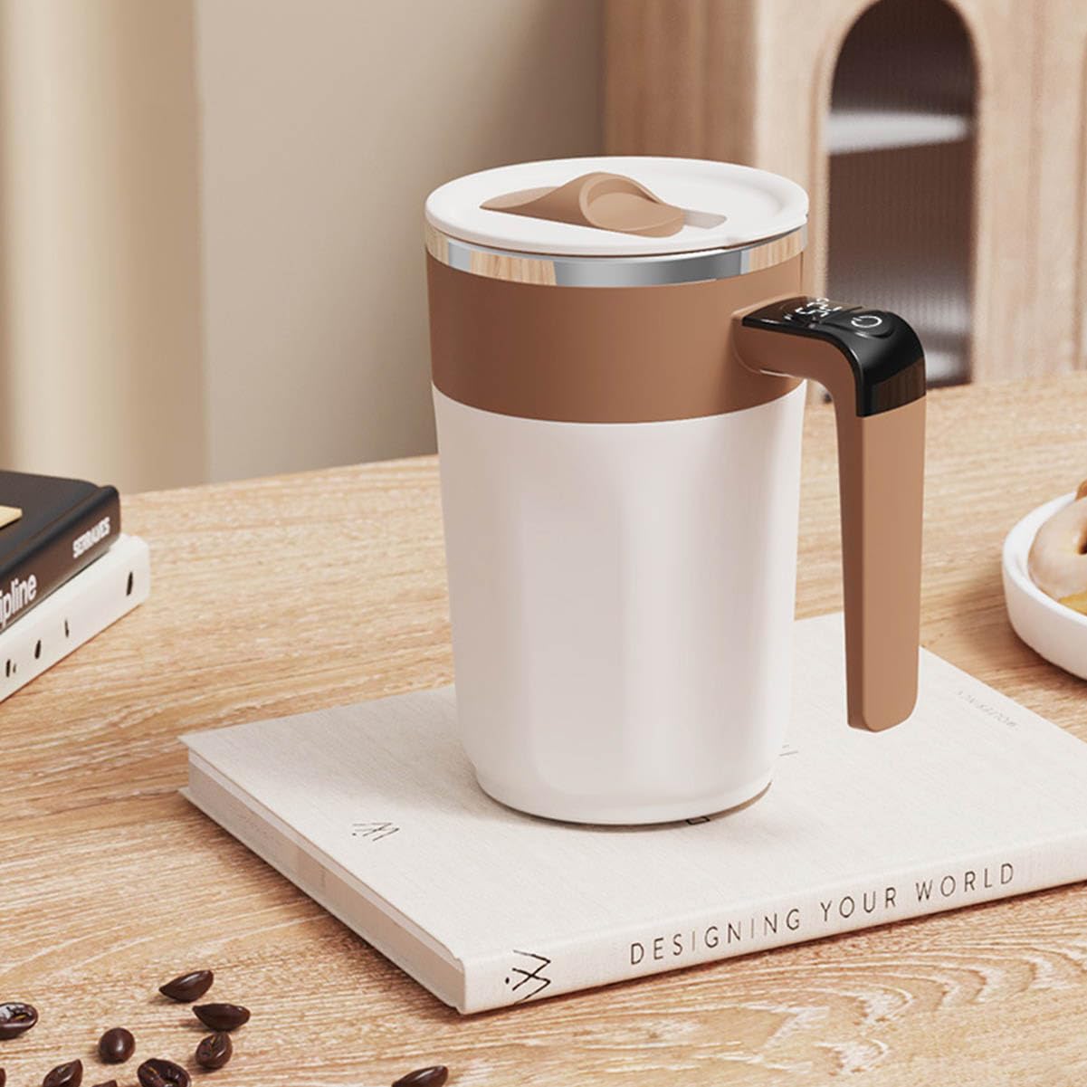 Amazon.com: Self Stirring Coffee Mug Magnetic Electric Stir Coffee Mug ...