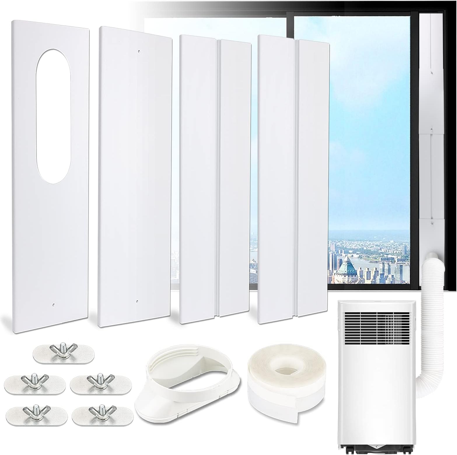 Amazon.com: Portable Air Conditioner Window Kit - 3 Adjustable Slide ...