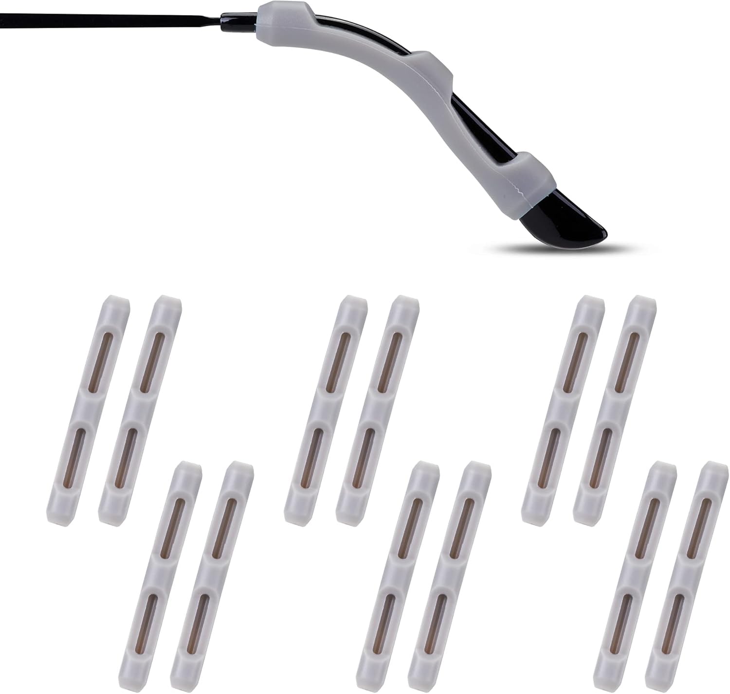 Amazon.com: lvvfit Soft Silicone Eyeglasses Temple Tips Sleeve Retainer ...