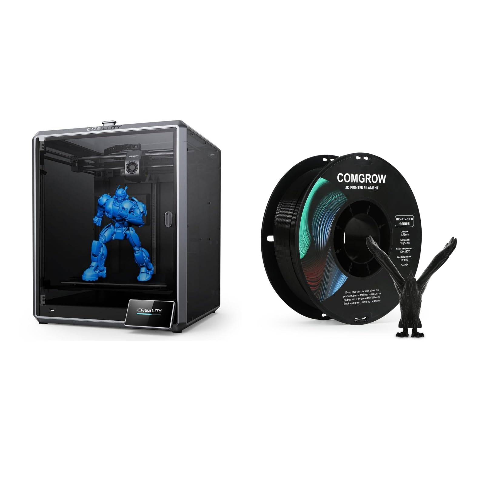 Comgrow Creality K1 Max 3D Printer with 600mm/s Printing Speed 20000mm ...