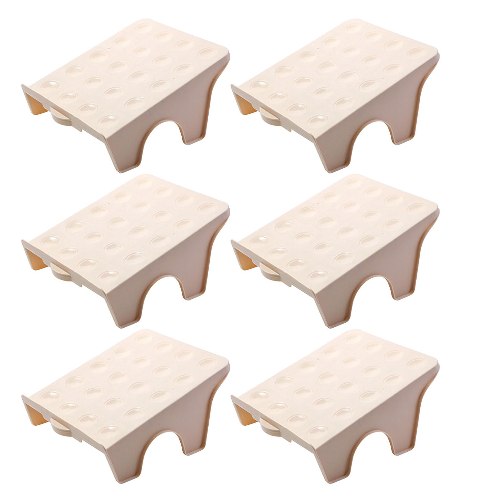 6 Pack Shoe Stacker Slots Space Saver, Double Layer Stack Shoe Racks ...