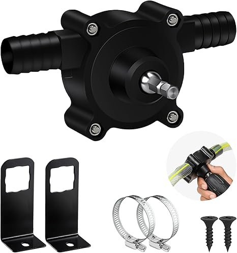 Self-Priming Hand Pump, Portable Drill Pump, Quick Pumping Speed, Easy ...