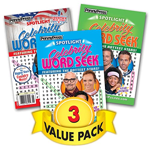 Spotlight Celebrity Word Seek for All Skill Levels – 3 Pack [Paperback ...