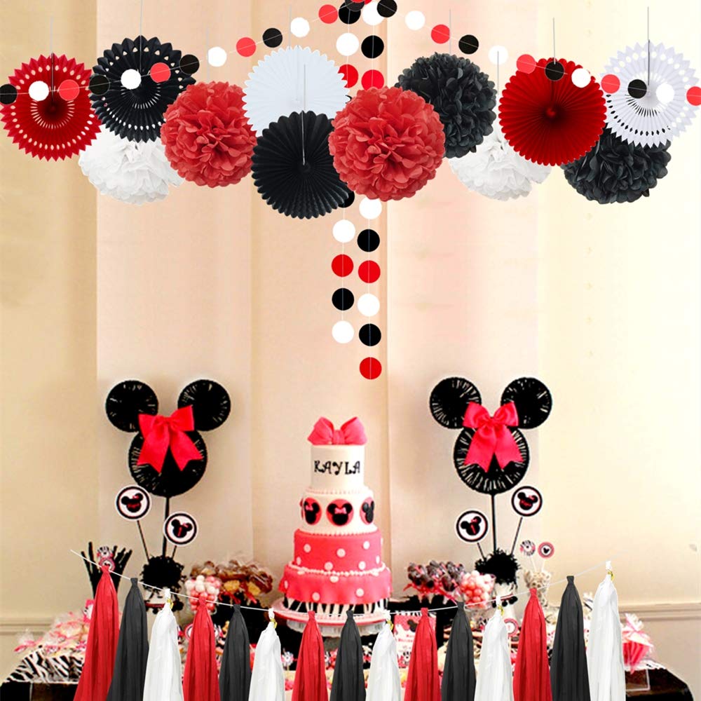 Red Minnie Mouse Centerpieces Mickey & Minnie Mouse Birthday Party