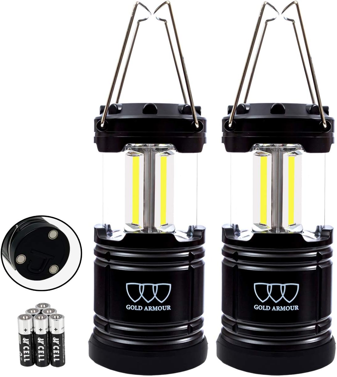 Amazon.com: 2 Pack Portable LED Camping Lantern Flashlight with ...