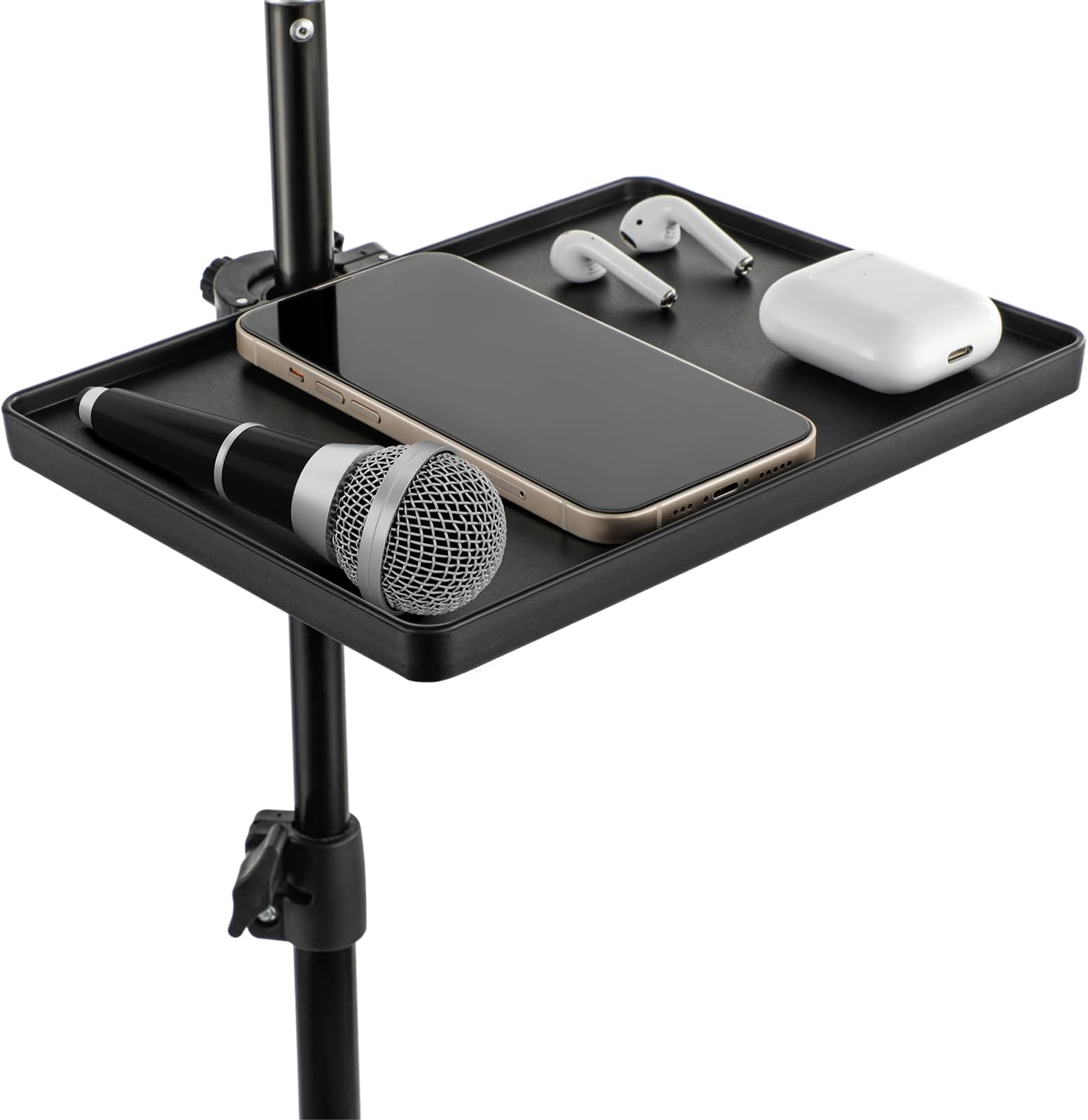 Amazon.com: Microphone Stand Tray, Universal Clamp-On Rack Tray, Mic ...