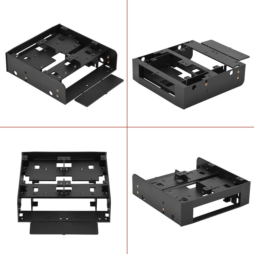 Amazon.com: Qiilu 3.5 to 5.25 Bracket 2.5 Hard Drive Bracket Black ...