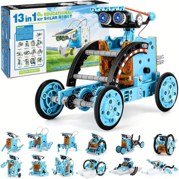 Buy 13-in-1 Educational Solar Robot Building Kit for 8-12 Year Olds ...