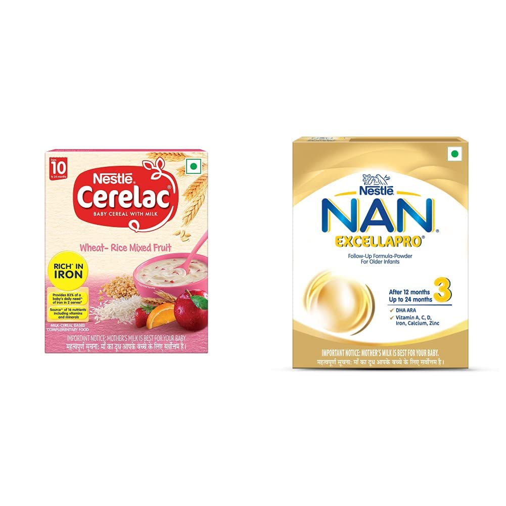 Nestle Cerelac Fortified Baby Cereal With Milk Wheat Rice Mixed ...