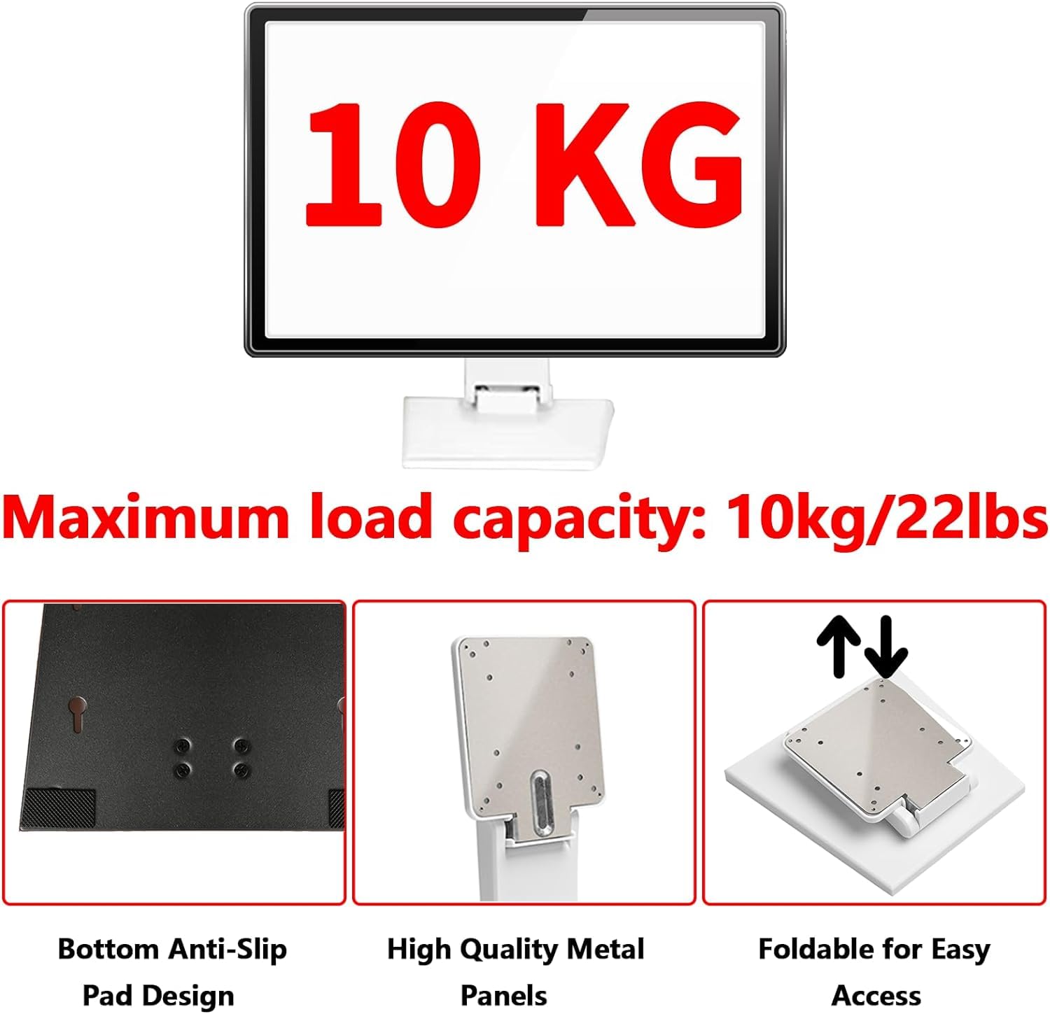 Low Profile Monitor Riser Low Profile Monitor Stand - Lay Flat Design ...