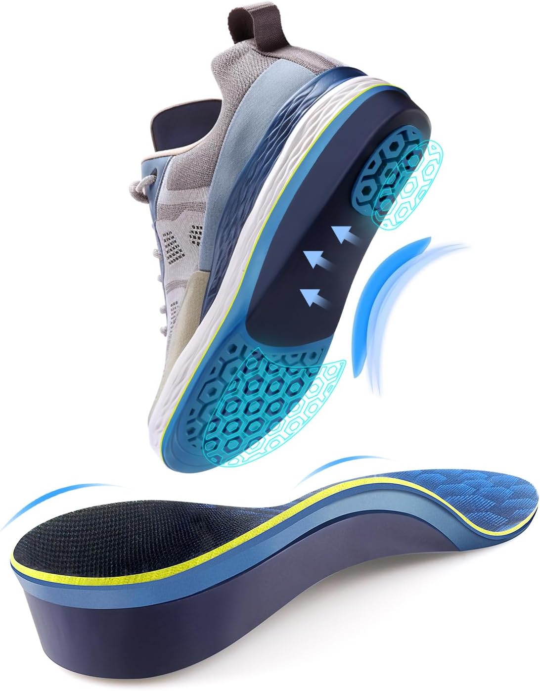 Amazon.com: SIIHEA Arch Support Shoe Inserts, Hollow Structural Shock ...