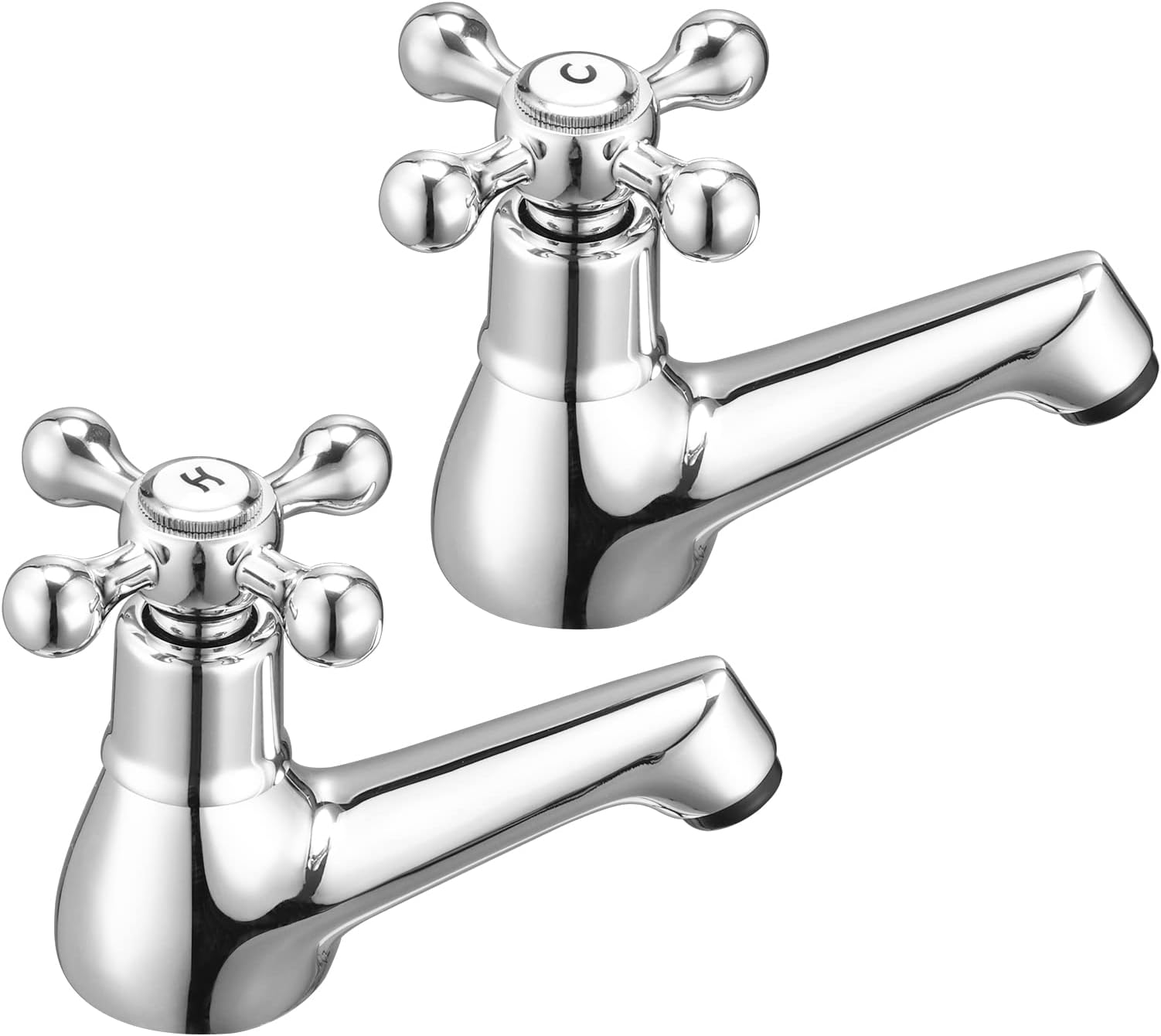 Bristan K 1/2 C Colonial Basin Taps - Chrome : Amazon.co.uk: DIY & Tools