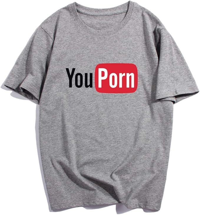 You Porn t-Shirt Personality Creative Spoof Bad Taste Pattern 3D Sexy Short-Sleeved T-Shirt Male ...