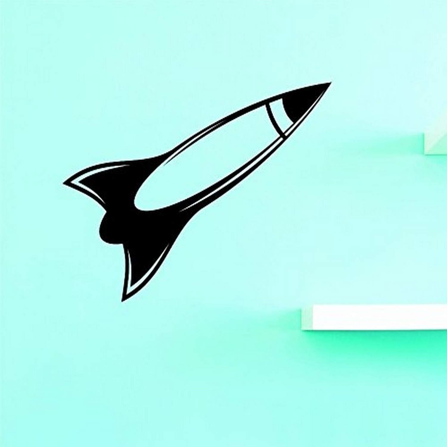 Amazon.com: Design with Vinyl Top Selling Decals Rocket Ship Wall Art ...