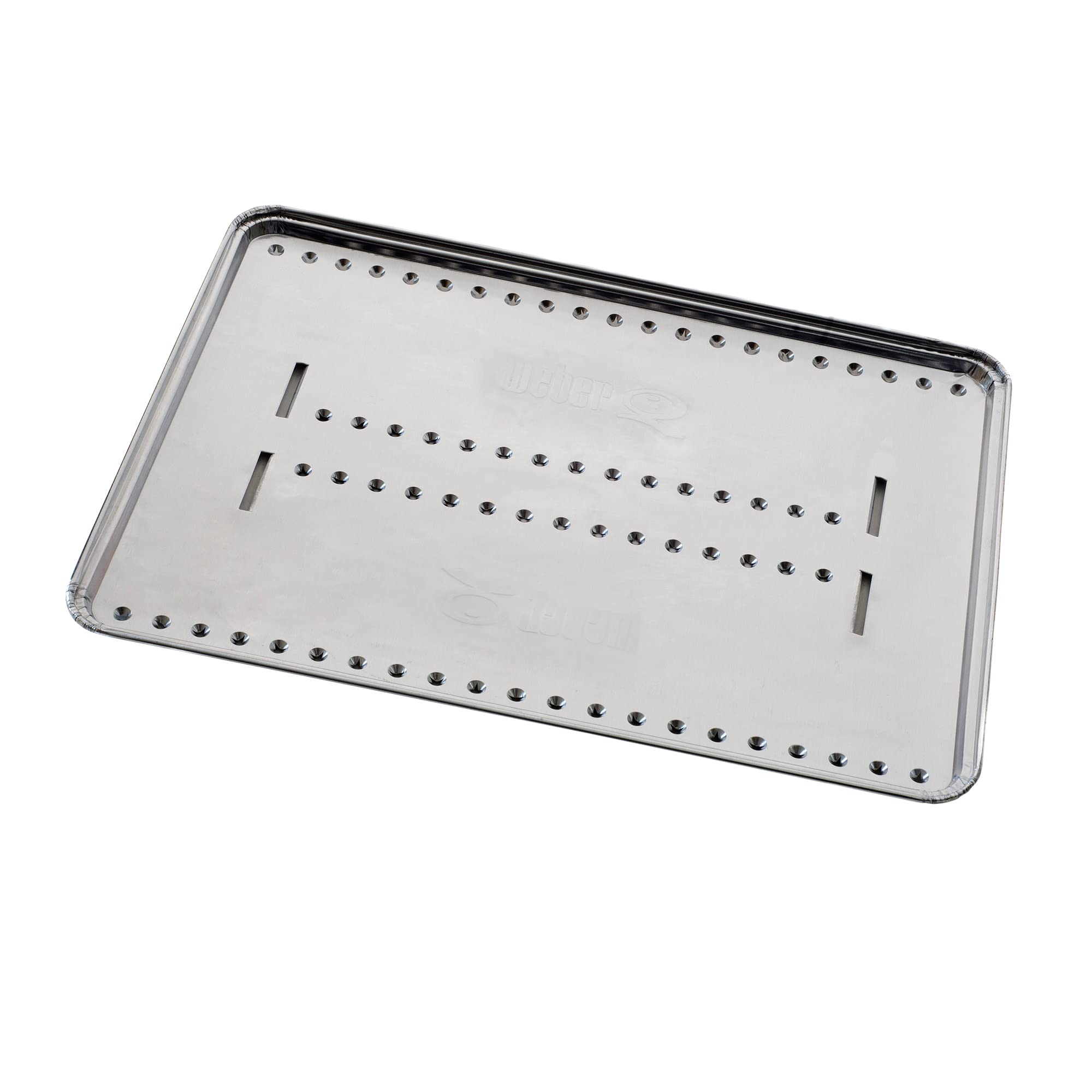Weber 91149 FamilyQ BBQ Convection Trays - Silver for sale online ...