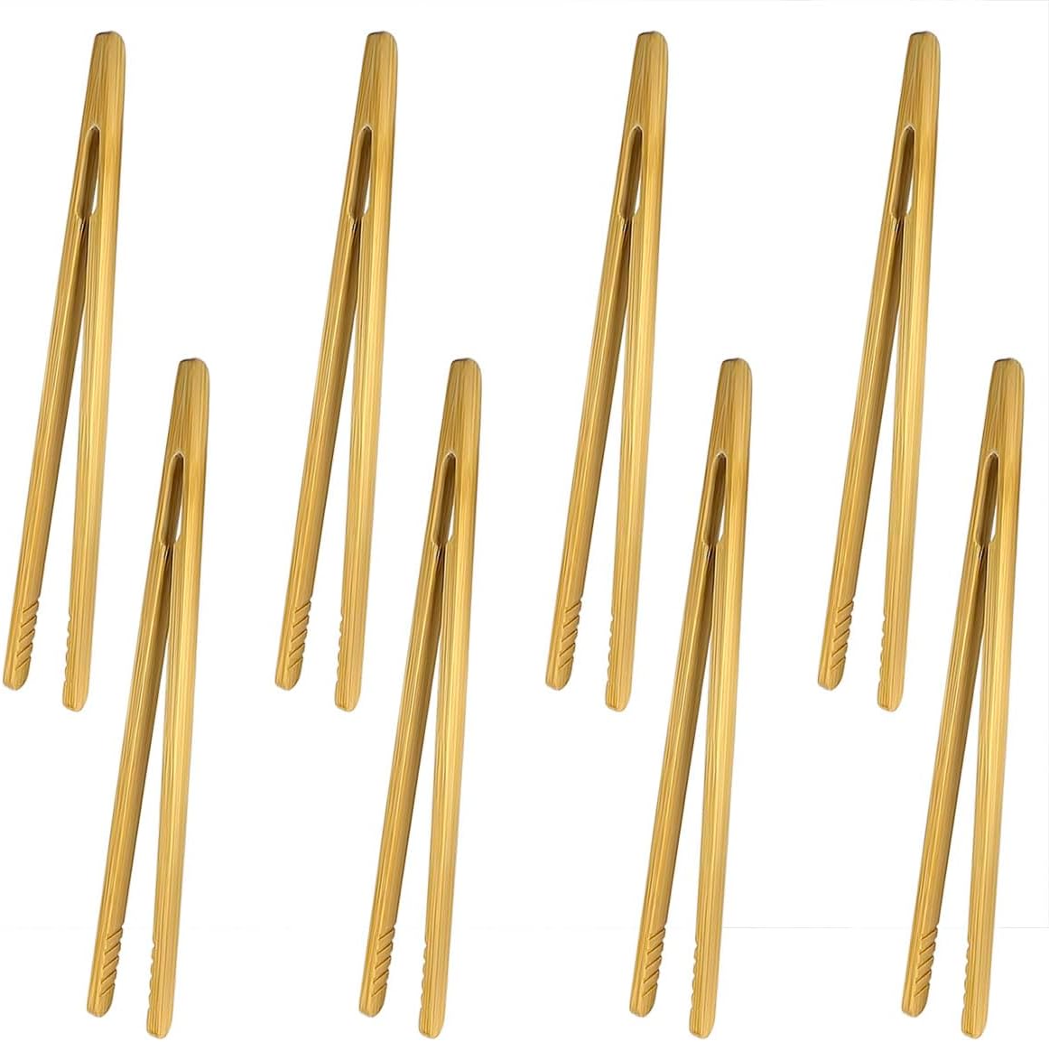 Amazon.com: 8 Pcs Bamboo Tongs for Toaster, Wooden Toaster Tongs, 7 ...