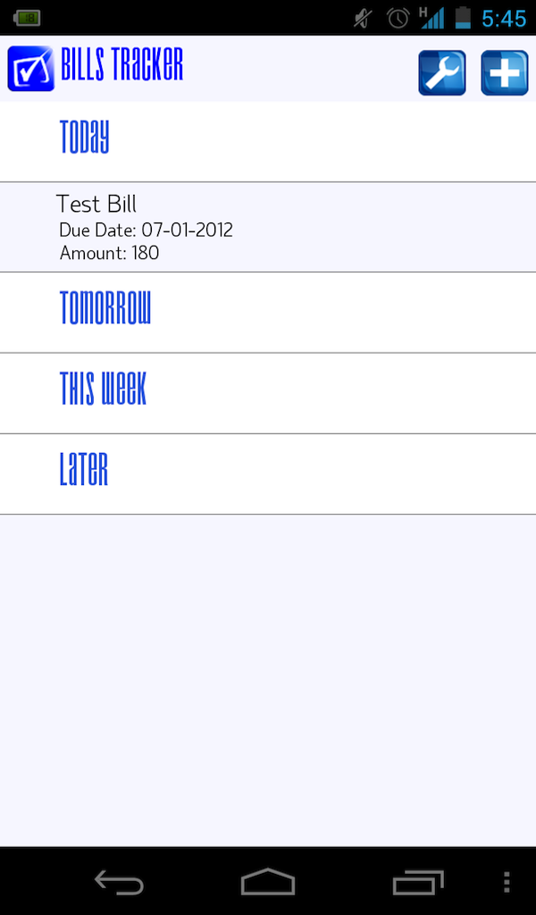 Bill Tracker and Reminder - App on Amazon Appstore