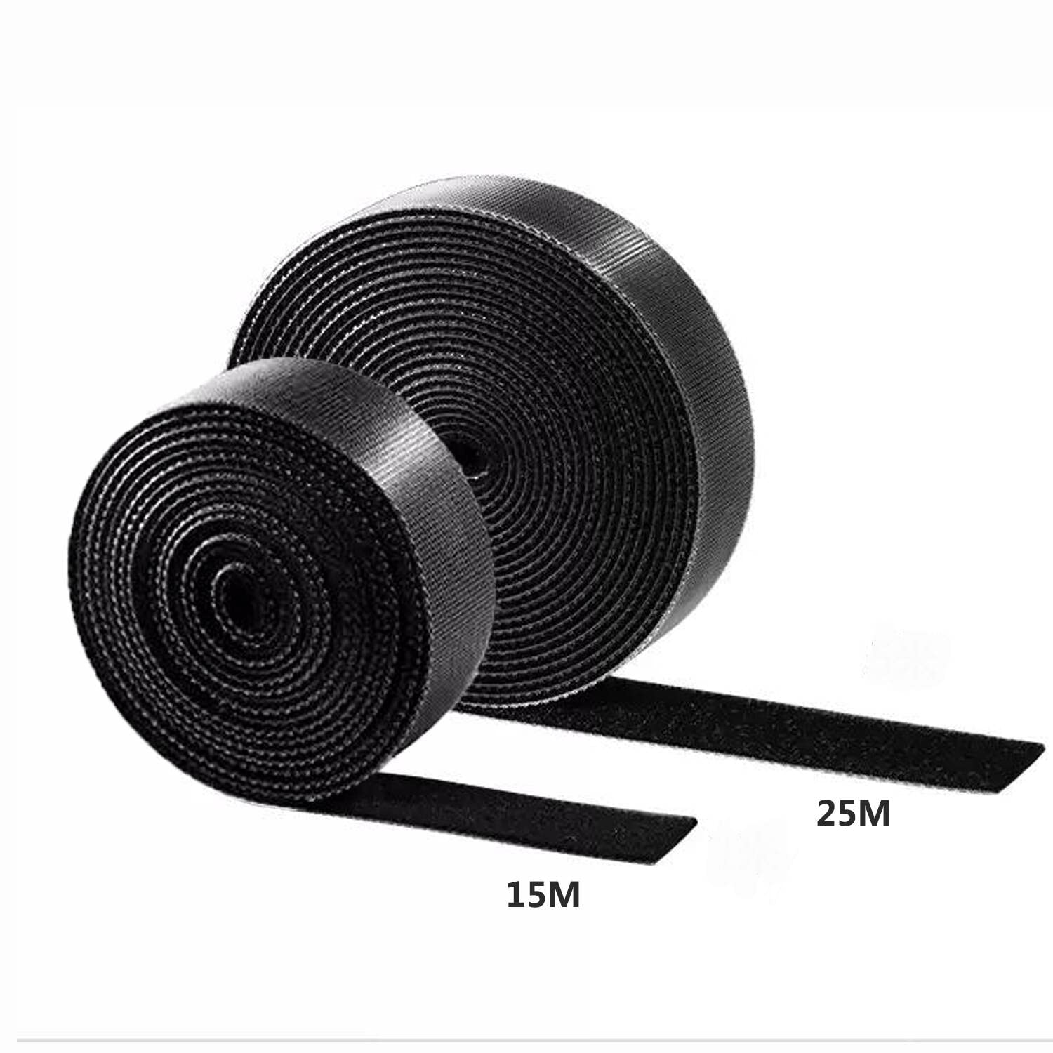 Snapklik.com : QSFPTEK 0.79 Inch 15M Hook Loop Cable Ties, Double-Sided ...