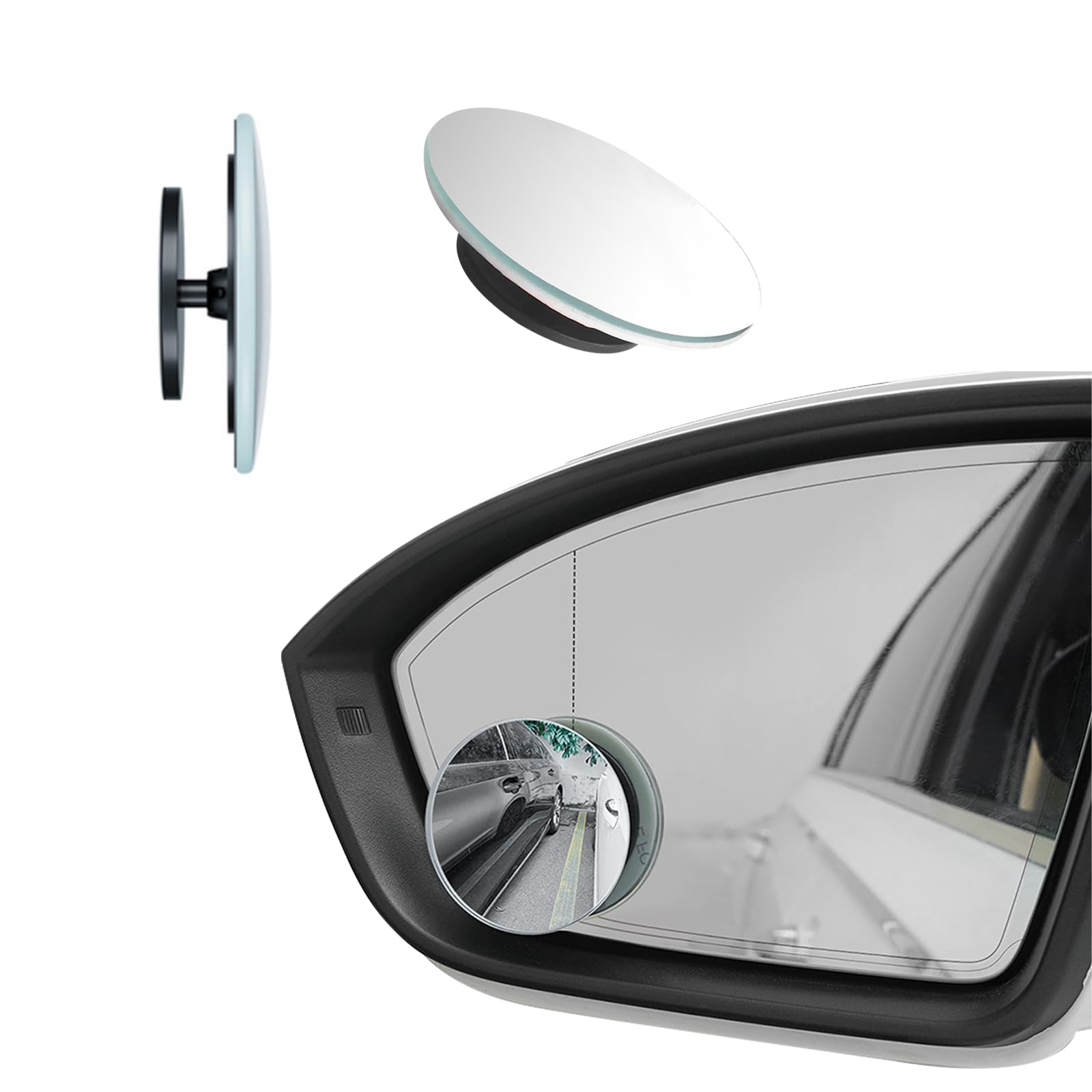 Amazon.com: Suvnie 2PCS Blind Spot Mirror, Round HD Glass Frameless ...
