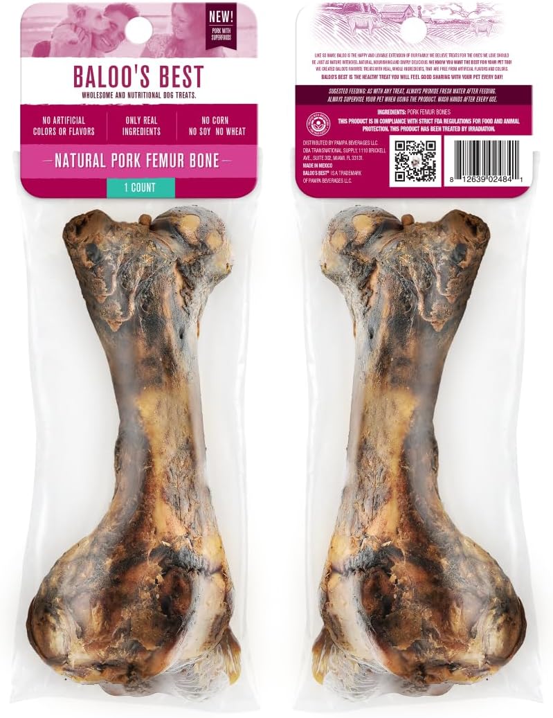 Amazon.com: Natural Pork Femur Bone : Grocery & Gourmet Food