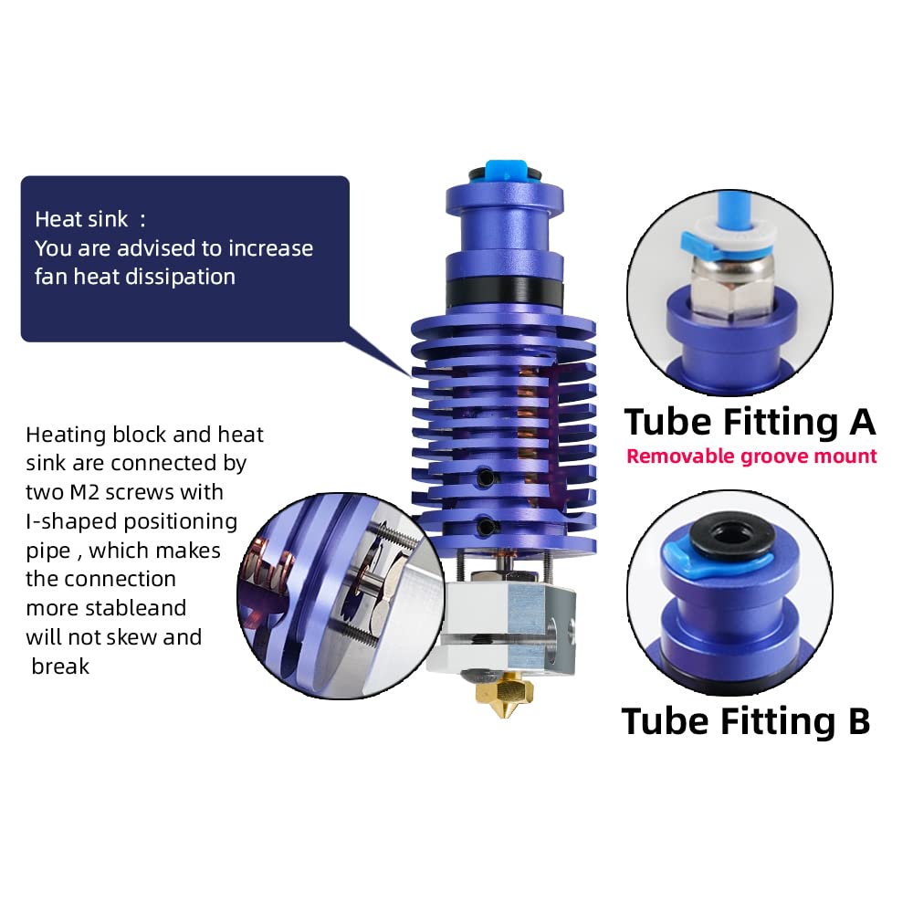 Snapklik.com : Upgrade I3 Mega Hotend, V5 J-Head Hotend, Up To 500C ...