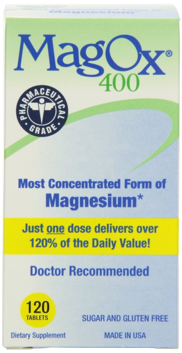 Health Care Products MagOx 400 Magnesium Oxide Supplement - 120 Tablets