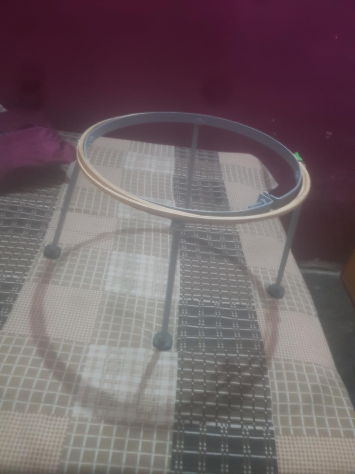 Aari/maggam Work Stand with Wooden Frame ,18’’ aari Embroidery Frame ...