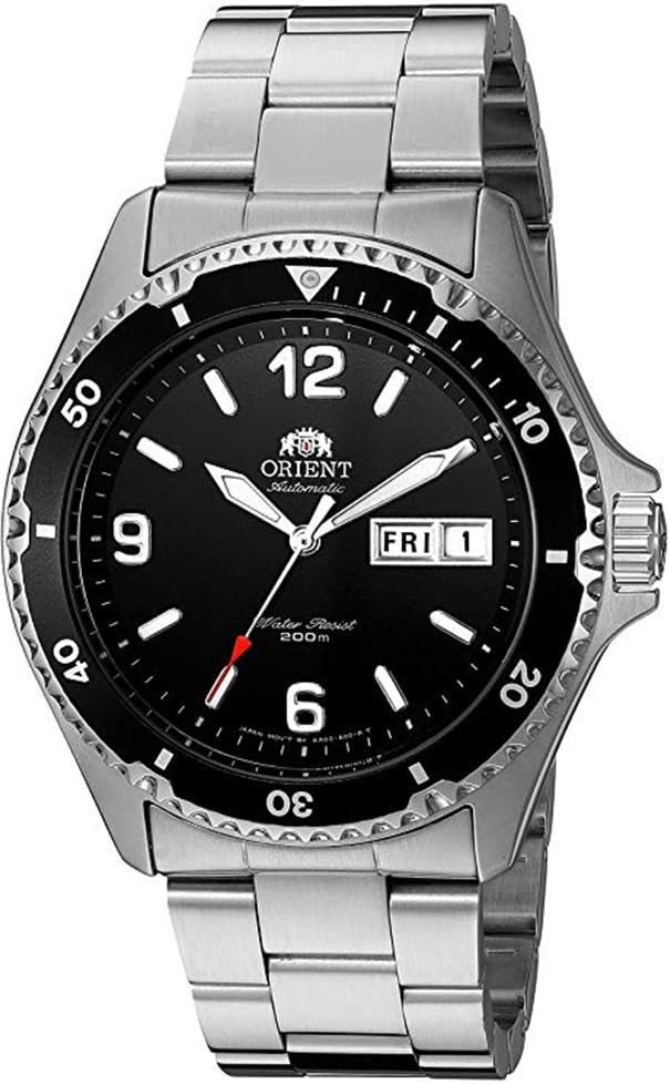 Orient Unisex Erwachsene Analog Automatik Uhr mit Edelstahl Armband RA ...