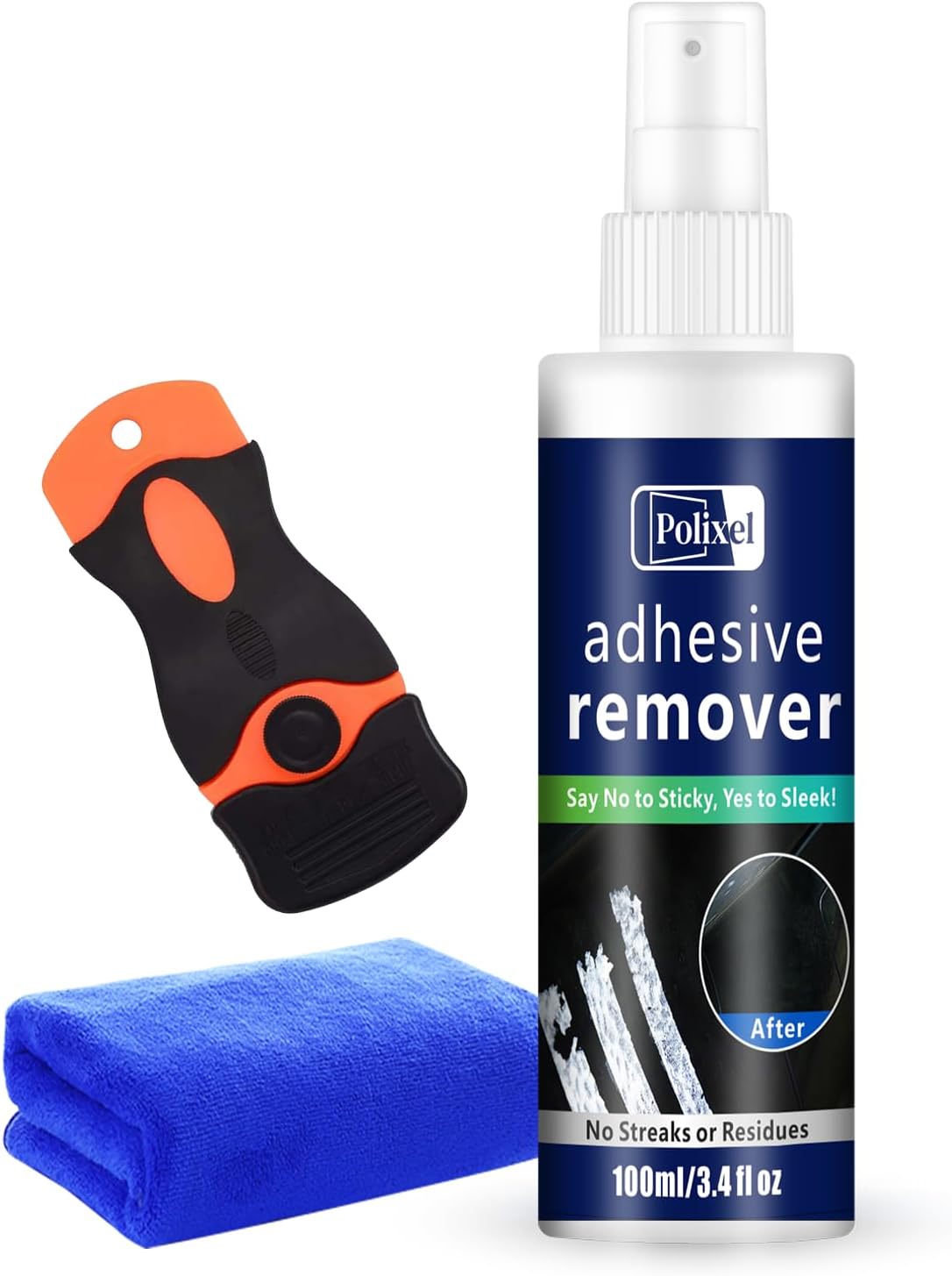 Amazon.com: POLIXEL Adhesive Remover Spray – Auto Sticker Remover with ...