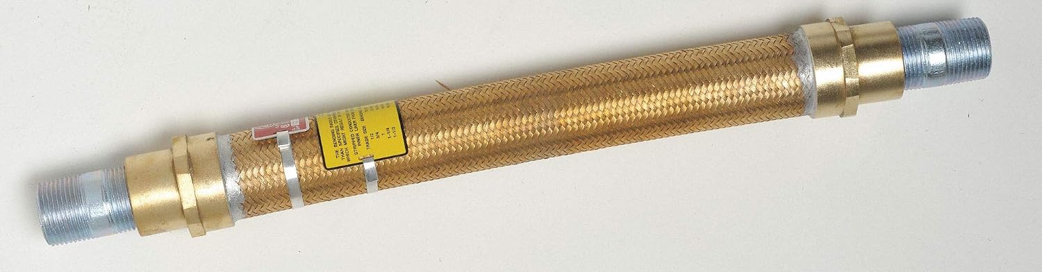 Flexible Coupling, 1" MNPT x 1" MNPT, Bronze with Brass Core, Pack of 5 ...
